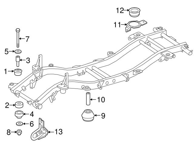 Genuine Mercedes 4603170576 Body Mount Cushion Washer; Lower Left/Right ...
