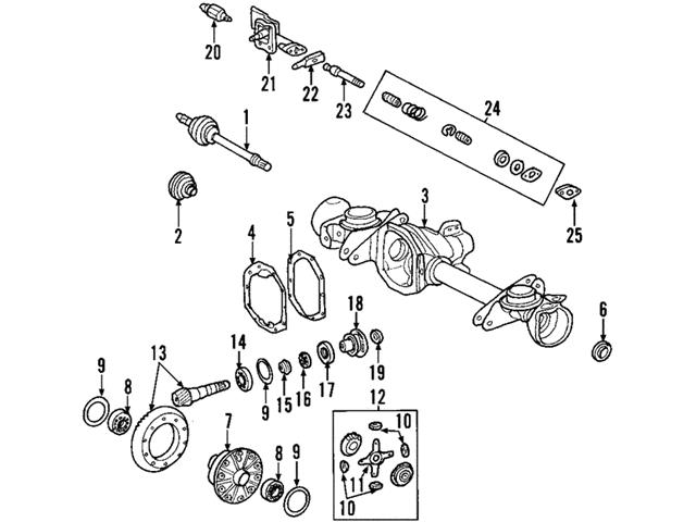 Genuine Mercedes 4603500545 Drive Shaft Pinion Yoke - Mercedes | 4603530745