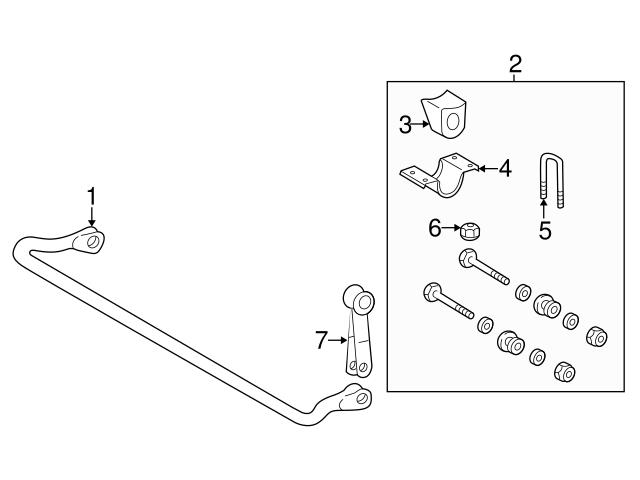 Genuine Mercedes 4633200132 Stabilizer/Sway Bar Link; Front Left or ...