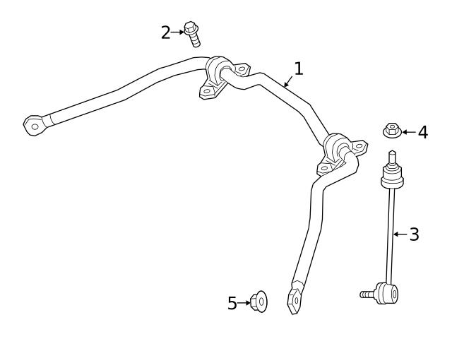 Genuine Mercedes 4633206400 Stabilizer/Sway Bar Link; Left, Right ...