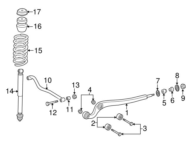 Genuine Mercedes 4633300707 Control Arm; Left, Right, Front Upper ...