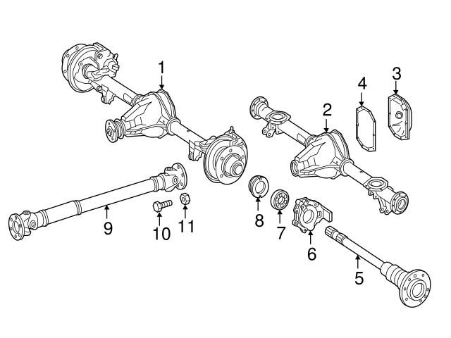 Genuine Mercedes 4633571701 Axle Shaft; Right - Mercedes