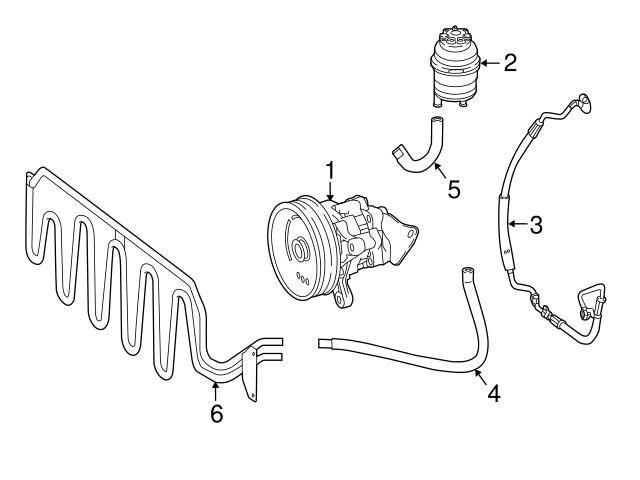 Genuine Mercedes 4634603224 Power Steering Cooler - Mercedes