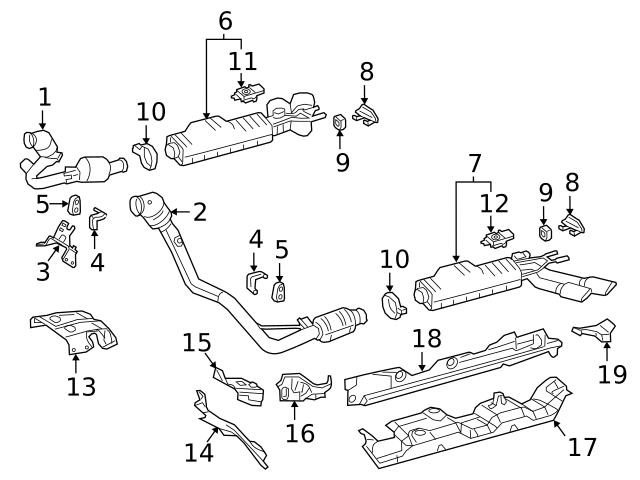 Genuine Mercedes 4634900502 Exhaust System Hanger; Left - Mercedes