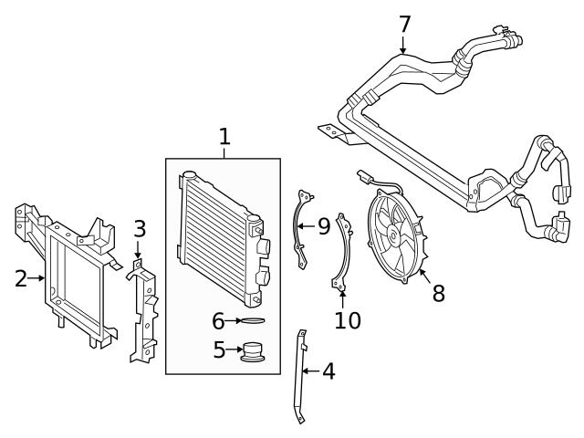 Genuine Mercedes 4635000702 Engine Oil Cooler Bracket - Mercedes