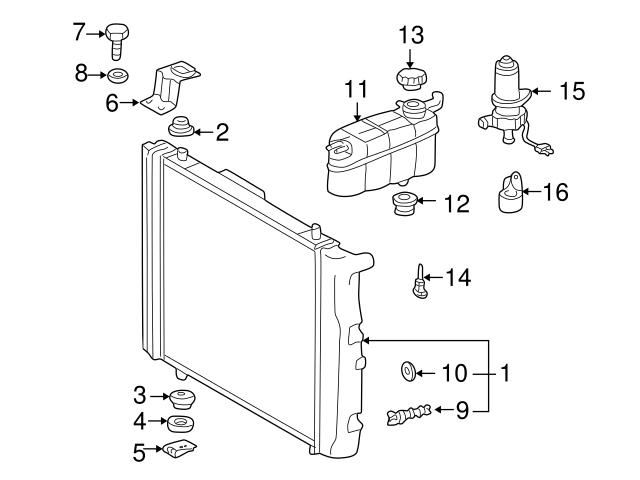 Genuine Mercedes 4635001700 Radiator - Mercedes