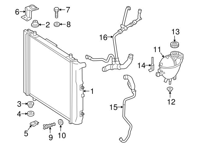 Genuine Mercedes 4635002388 Radiator Coolant Hose; Lower - Mercedes
