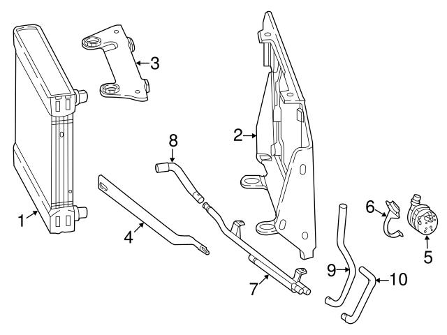 Mercedes G550 Radiator Hose Parts - Genuine Mercedes