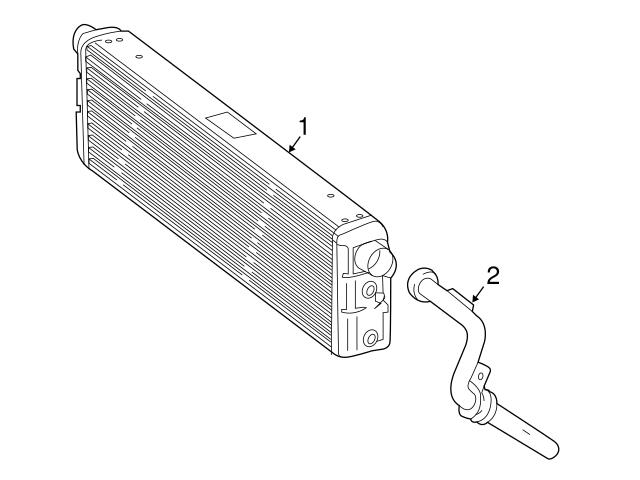Genuine Mercedes 4635010119 Coolant Hose; Right - Mercedes