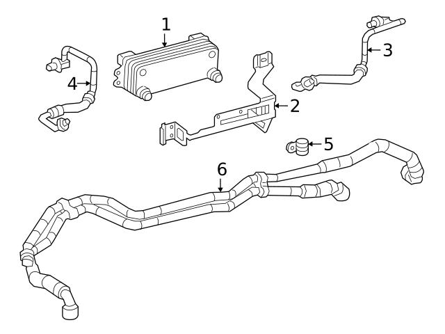 Genuine Mercedes 4635011200 Auto Trans Oil Cooler Hose - Mercedes ...