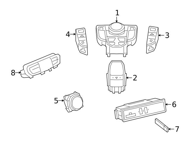 Genuine Mercedes 4635404702 Stability Control Switch; Left - Mercedes