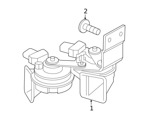 Genuine Mercedes 4635420800 Horn - Mercedes