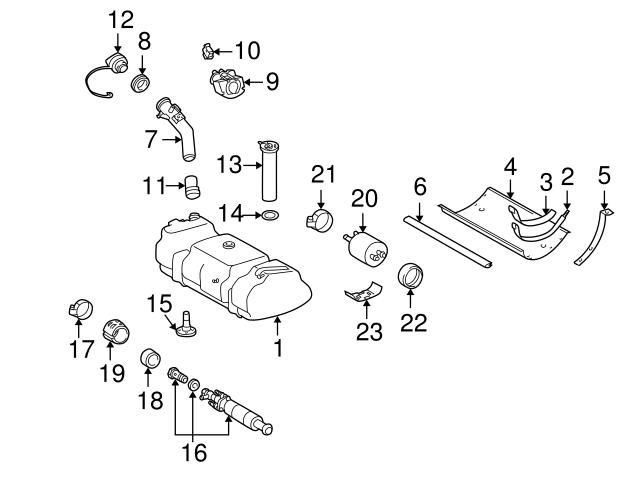 Genuine Mercedes 4635420817 Fuel Tank Sending Unit - Mercedes