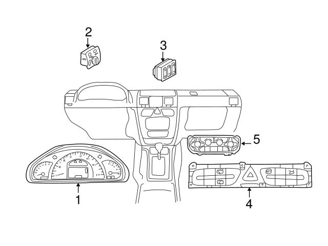 Genuine Mercedes 4635450004 Headlight Switch - Mercedes