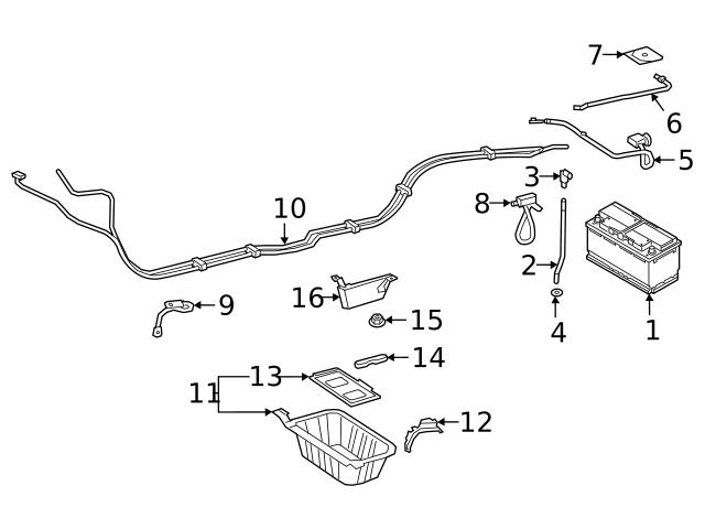 Genuine Mercedes 4636100902 Battery Cover; Right - Mercedes