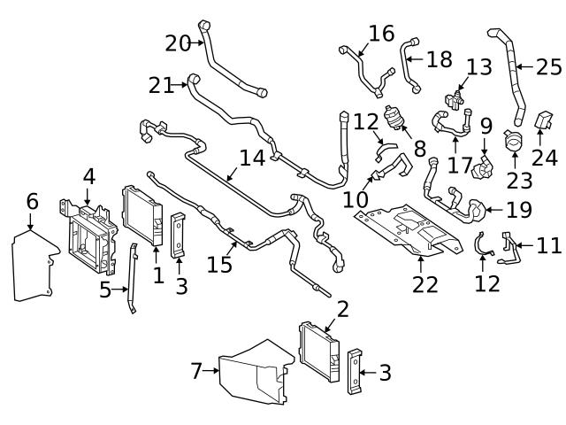 Genuine Mercedes 4636106901 Radiator Mount Bracket; Front Left - Mercedes