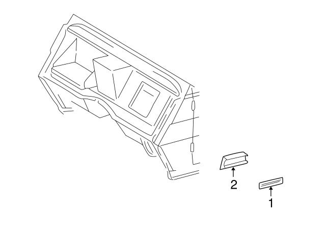 Genuine Mercedes 4636900862 Body Trim Molding; Left - Mercedes