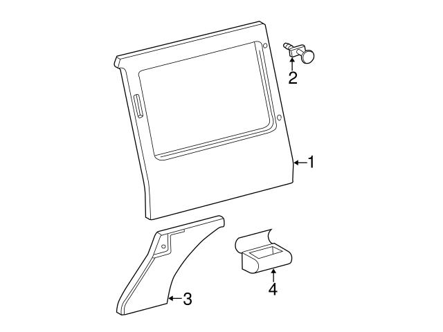 Genuine Mercedes 46369204599051 Seat Belt Guide; Rear - Mercedes