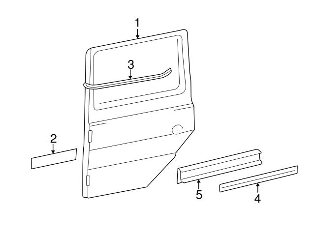 Genuine Mercedes 4636981300 Door Trim Molding Nut; Left - Mercedes
