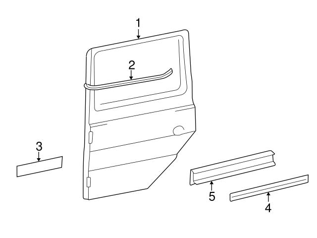 Genuine Mercedes 4637350765 Door Window Belt Weather Strip; Left, Right ...