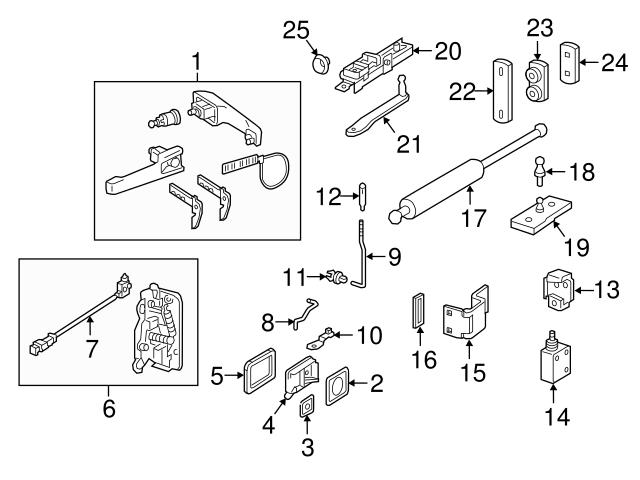 Genuine Mercedes 4637400003 Door Lock Striker Pin - Mercedes