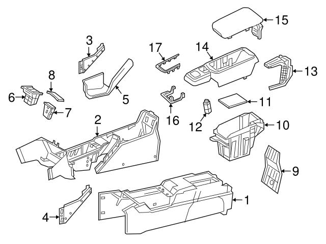 Genuine Mercedes 4638100630 Ash Tray - Mercedes