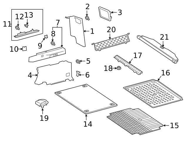 Genuine Mercedes 4638140000 Floor Mat; Rear - Mercedes | 463814000028