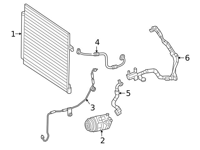 Genuine Mercedes 4638308700 A/C Refrigerant Liquid Hose - Mercedes