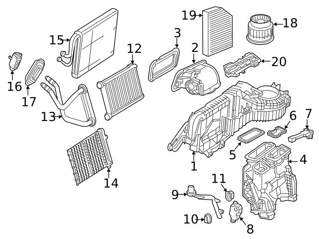 Genuine Mercedes 4638321900 A/C Evaporator Drain - Mercedes