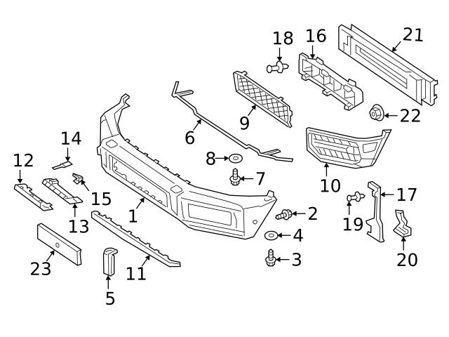 Genuine Mercedes 4638853602 Tow Eye Cap; Front - Mercedes