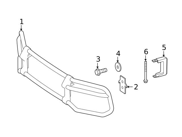 Genuine Mercedes 4638857602 Bumper Guard Bracket - Mercedes | 463885760264