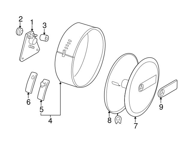 Genuine Mercedes 4638900389 Convertible Top Latch - Mercedes