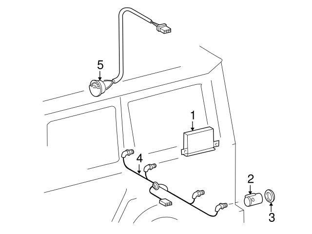 Genuine Mercedes 4639000501 Parking Aid Control Module - Mercedes
