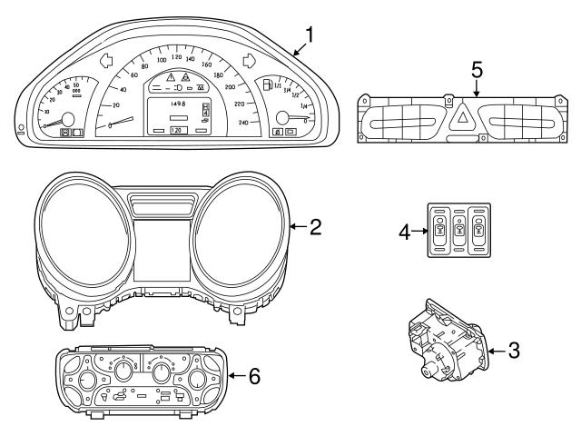 Genuine Mercedes 463900060164 Traction Control Switch - Mercedes ...