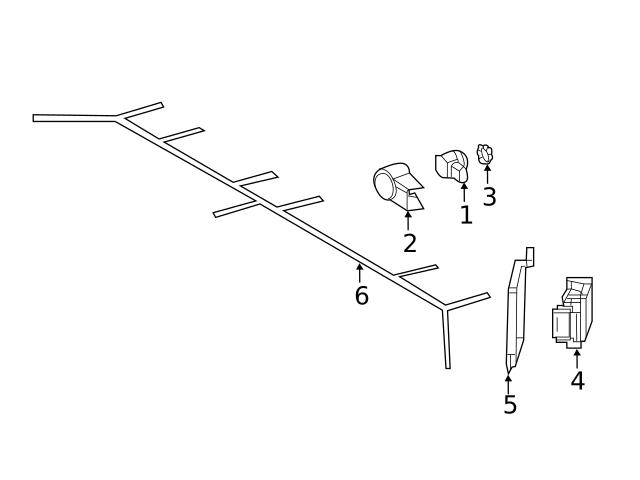 Genuine Mercedes 4639055200 Blind Spot Detection System Warning Sensor ...