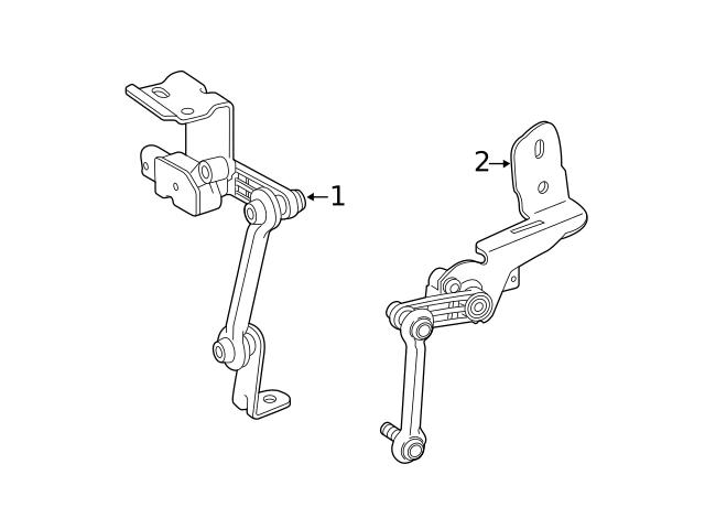 Genuine Mercedes 4639057500 Headlight Level Sensor; Front Left ...