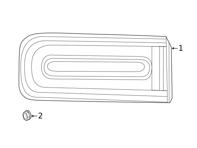 Genuine Mercedes 4639065301 Tail Light Assembly; Right - Mercedes
