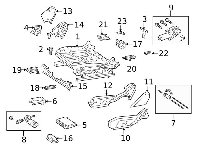 Genuine Mercedes 46391918009051 Seat Track Cover; Front Right Outer ...
