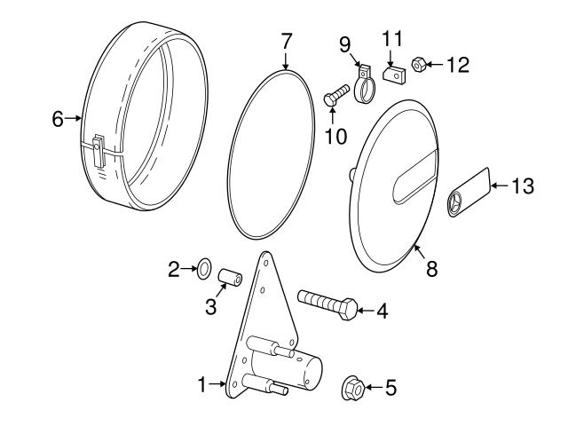 Genuine Mercedes 4639912840 Spare Tire Carrier Spacer - Mercedes ...