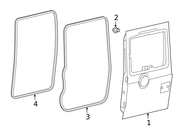 Genuine Mercedes 4639980700 Door Stop; Rear - Mercedes | 4639980400