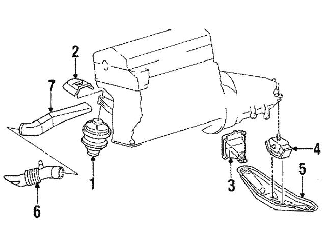 Genuine Mercedes 6032233204 Engine Mount Bracket; Front Right - Mercedes
