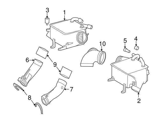 Genuine Mercedes 603988051164 Radiator Insulator; Left Lower, Right ...