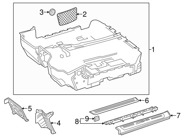 Genuine Mercedes 6389881178 Back Glass Reveal Molding Clip; Left, Right ...