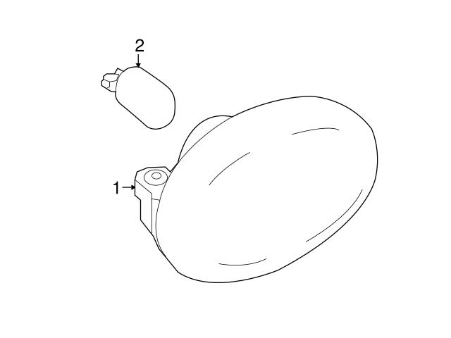 Genuine Mercedes 6398200121 Turn Signal Light Assembly; Front Left ...