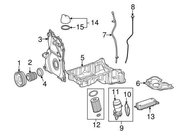 Genuine Mercedes 6420101666 Oil Dipstick Tube - Mercedes