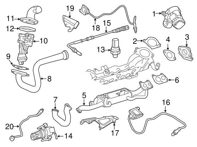 Genuine Mercedes 6421401875 EGR Cooler - Mercedes