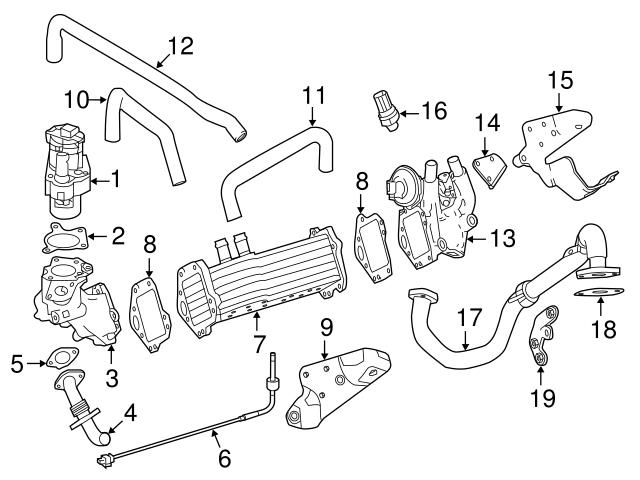 Genuine Mercedes 642141048364 Coolant Hose; Right - Mercedes | 6421410483