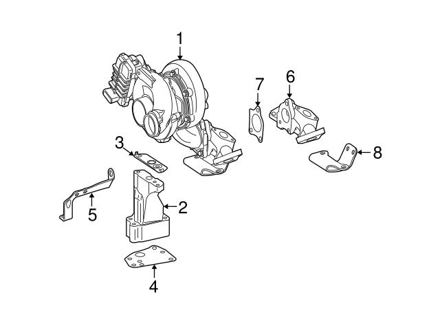 Genuine Mercedes 6421421180 Turbocharger Exhaust Gasket - Mercedes ...