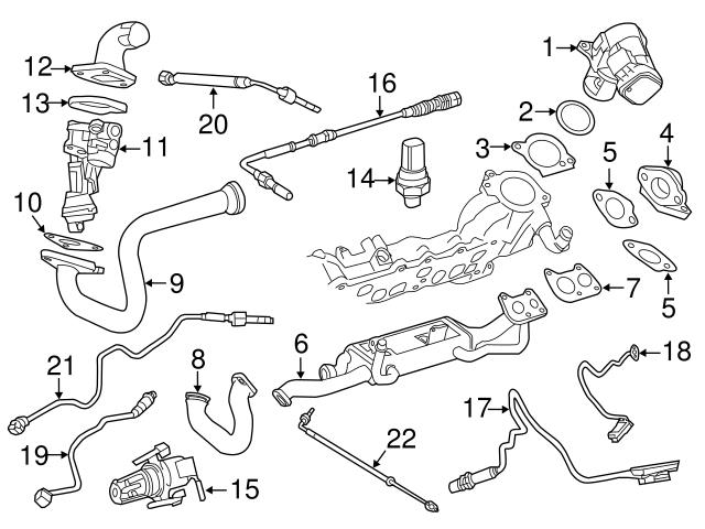 Genuine Mercedes 6421421181 EGR Tube Gasket - Mercedes | 6421420381