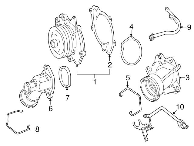 Genuine Mercedes 6422000258 Engine Coolant Overflow Hose - Mercedes